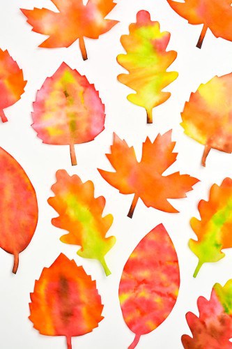 Coffee Filter Leaves | Easy Fall Leaves Craft for Kids