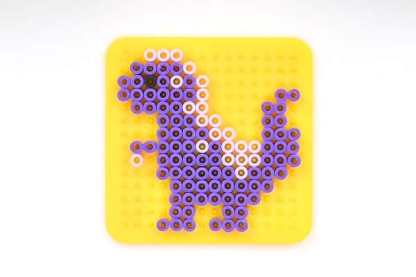 Dinosaur Perler Beads | Free Perler Bead Dino Patterns
