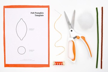 Free Felt Pumpkin Pattern | Cute and Easy DIY Pumpkins