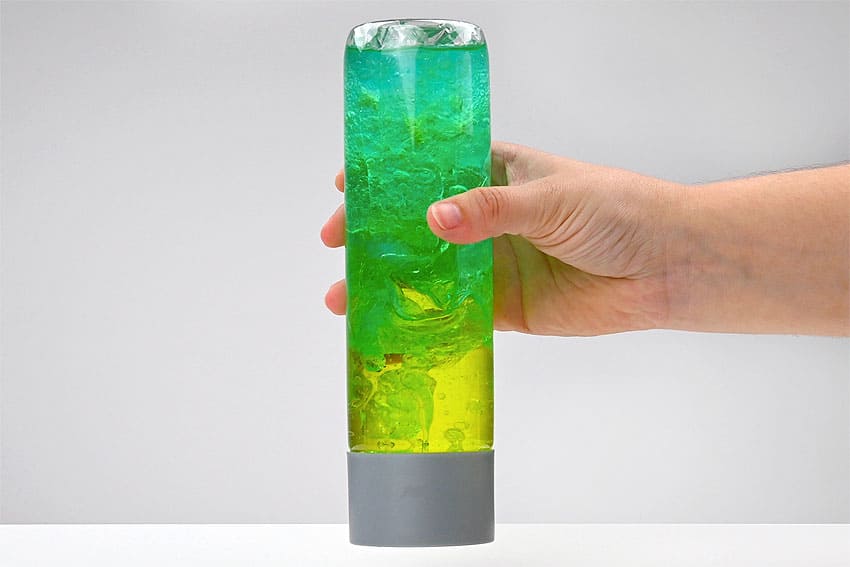 Oil and Water Sensory Bottles | Layered Color Mixing Sensory Bottle