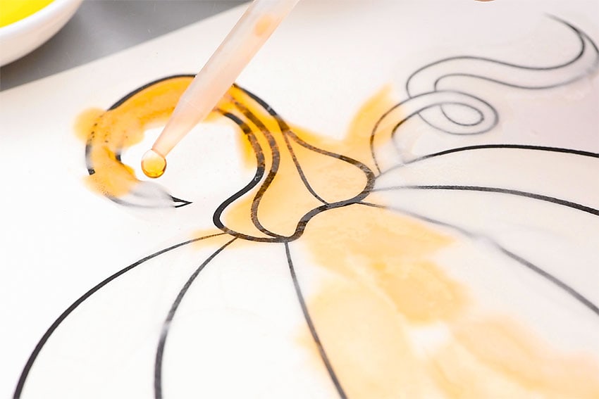 Pumpkin Fizzy Art | Fall Fun with Baking Soda Paint