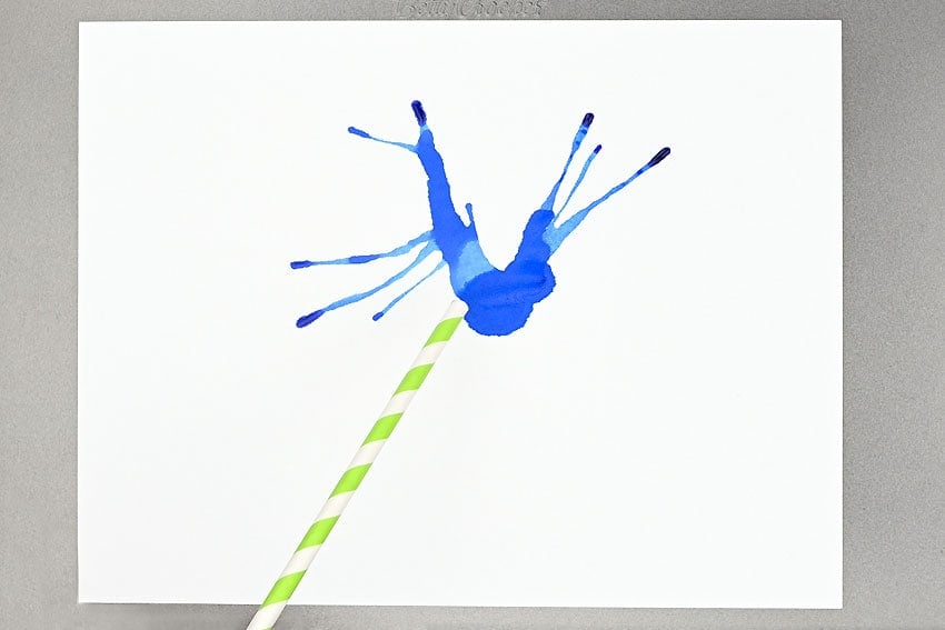 Monster Blow Painting with Straws | Blow Paint Monsters Craft