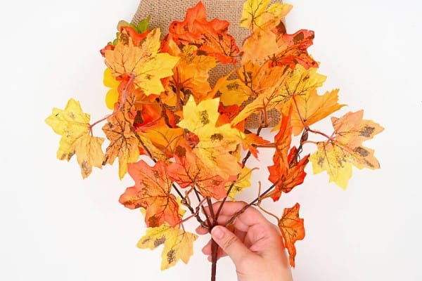 Fall Gnome Wreath | Gnome Fall Wreath with Autumn Leaves
