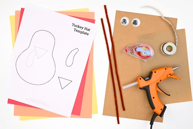 Turkey Hat Craft | Turkey Hats with Free, Printable Template!