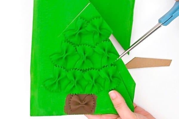 Bow Tie Pasta Ornaments | Noodle Christmas Tree Craft