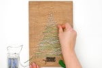 Christmas Tree String Art | Free Template for a String Art Christmas Tree