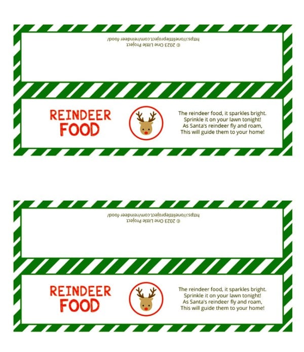 Reindeer Food | Magic Reindeer Food Recipe (Free Printable Labels!)