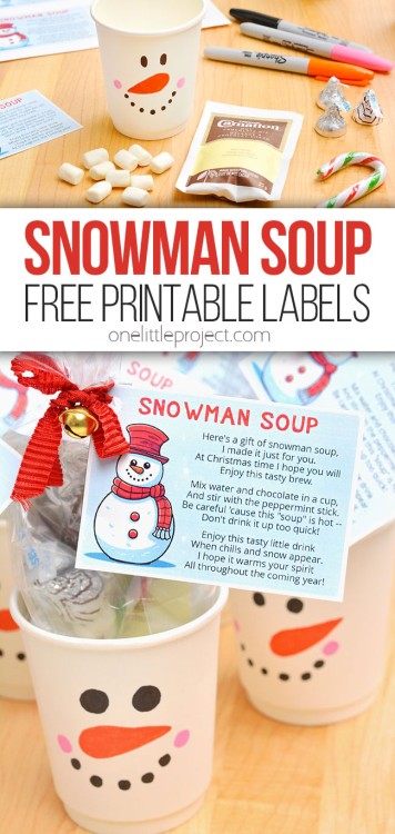 Snowman Soup | FREE Snowman Soup Printable