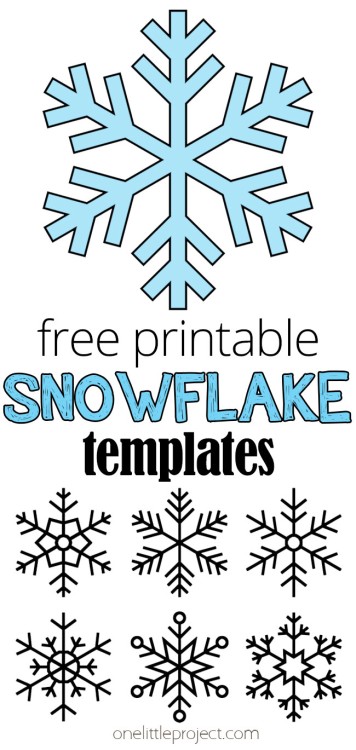 Snowflake Template | Free Printable Snowflake Outlines