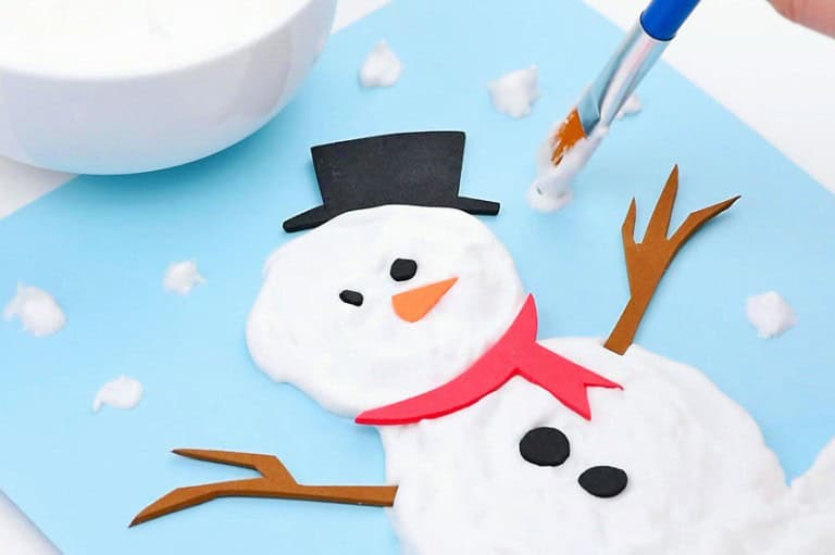 DIY Snow Paint | How to Make Puffy Snow Paint (So Fun!!)