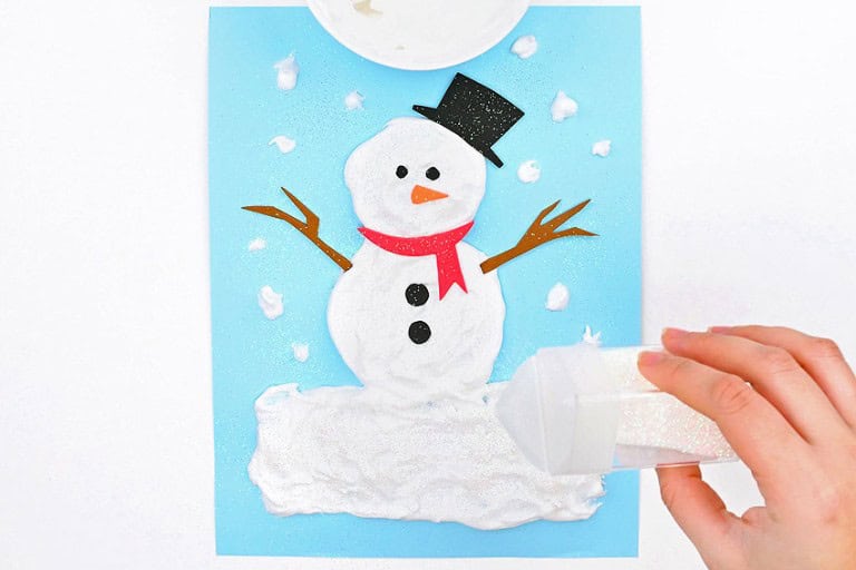 DIY Snow Paint | How to Make Puffy Snow Paint (So Fun!!)