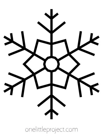 Snowflake Template | Free Printable Snowflake Outlines