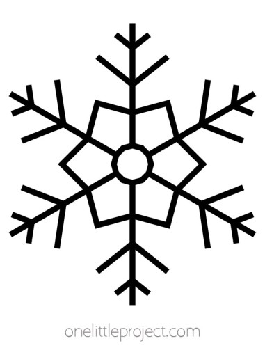 Snowflake Template | Free Printable Snowflake Outlines