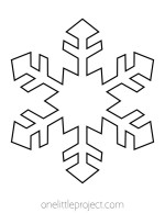 Snowflake Template | Free Printable Snowflake Outlines