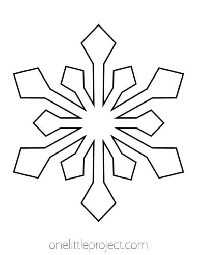 Snowflake Template | Free Printable Snowflake Outlines