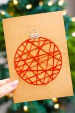 String Art Christmas Cards | Easy DIY String Art Cards