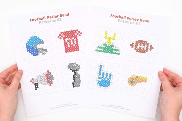 Football Perler Beads | Free Football Perler Bead Patterns