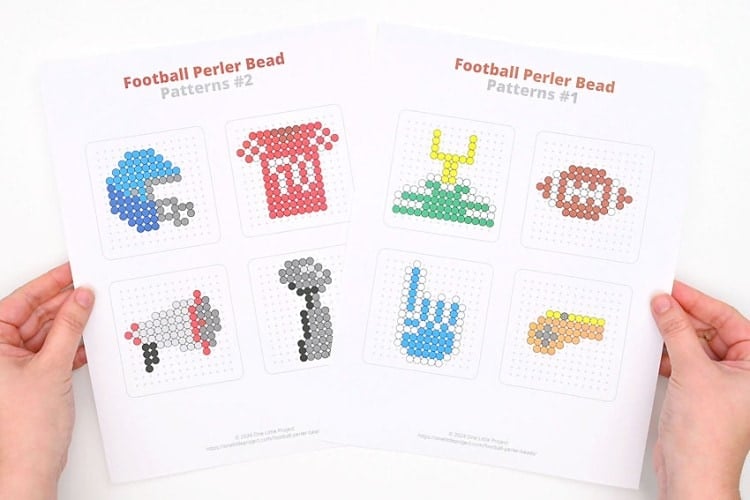 Football Perler Beads | Free Football Perler Bead Patterns