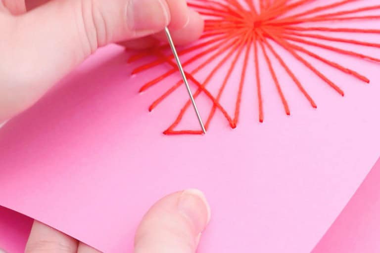 Heart String Art Cards | Easy String Art Heart Card for Valentine's Day