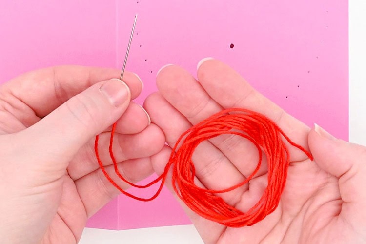 Heart String Art Cards | Easy String Art Heart Card for Valentine's Day