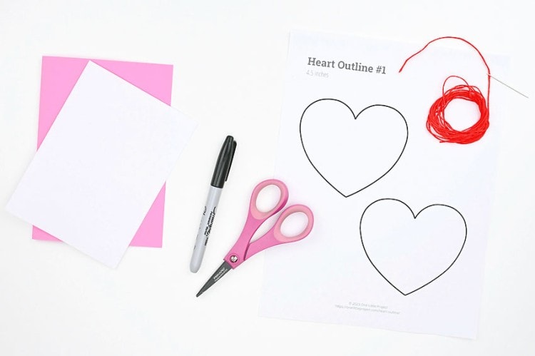 Heart String Art Cards | Easy String Art Heart Card for Valentine's Day