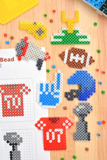 Football Perler Beads | Free Football Perler Bead Patterns