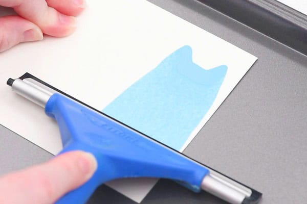 Cat Squeegee Painting | Easy Cat Scrape Painting