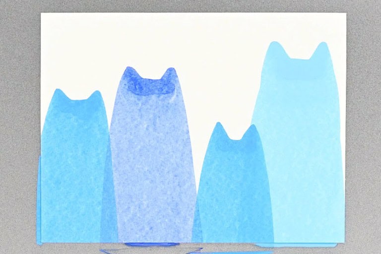 Cat Squeegee Painting | Easy Cat Scrape Painting