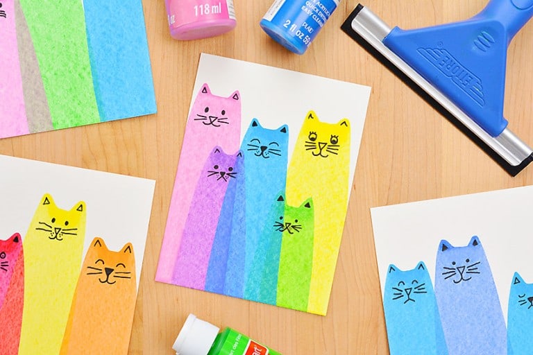 Squeegee Painting | How to Paint with a Squeegee (as seen on TikTok!)