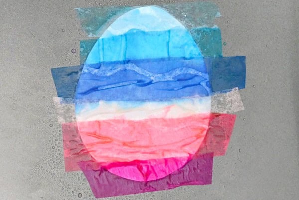 Bleeding Tissue Paper Eggs | Easy Easter Egg Craft for Kids