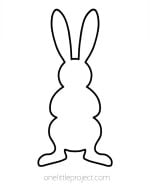 Bunny Outline | Free Printable Bunny Templates