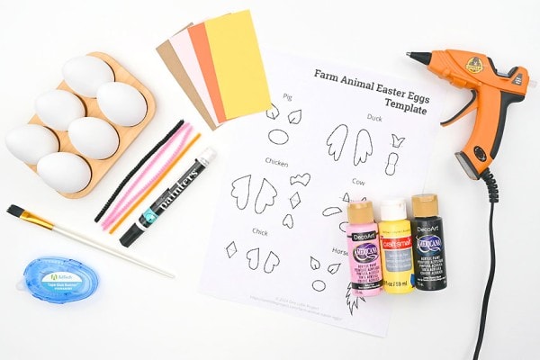 Farm Animal Easter Eggs (With Free Templates!)