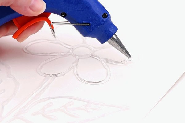 Glue Gun Art Flowers | How to "Paint" with a Hot Glue Gun