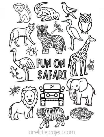 Animal Coloring Pages | Free, Printable Animal Coloring Sheets