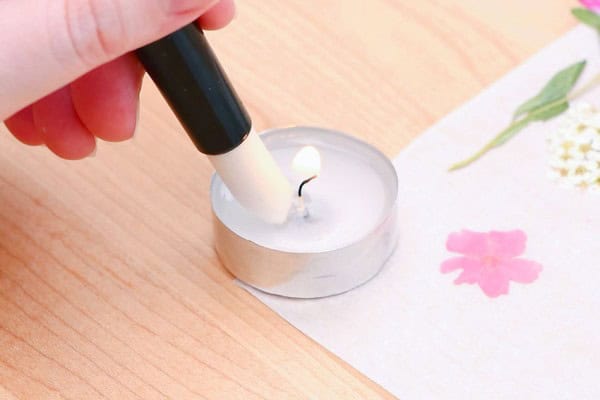 DIY Pressed Flower Candles | How to Make Dried Flower Candles