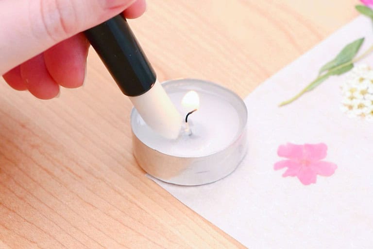 DIY Pressed Flower Candles | How to Make Dried Flower Candles