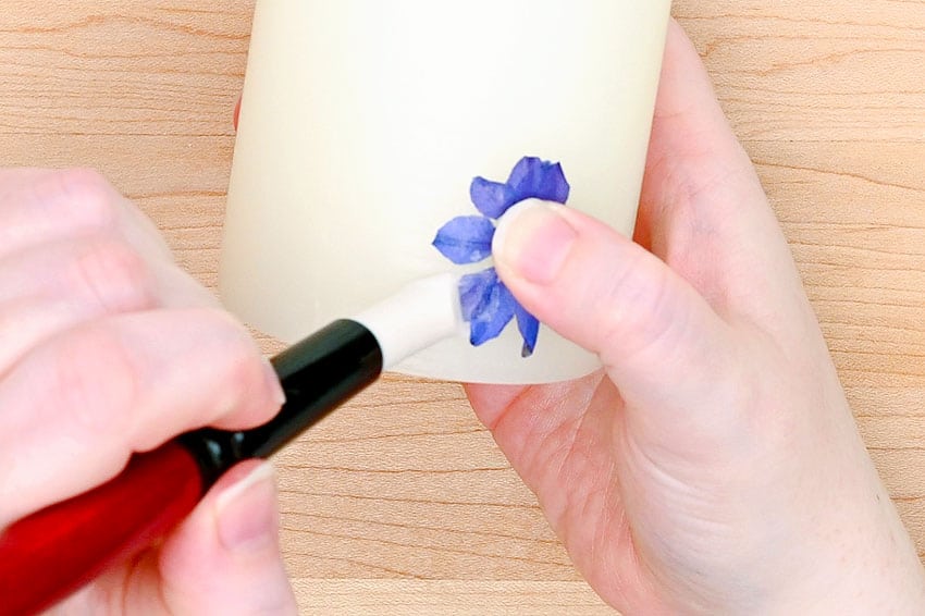 DIY Pressed Flower Candles | How to Make Dried Flower Candles