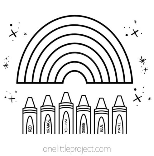 Rainbow Coloring Pages | FREE Printable Rainbow Coloring Sheets