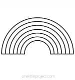 Rainbow Template | FREE Printable Rainbow Outlines