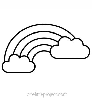Rainbow Template | FREE Printable Rainbow Outlines