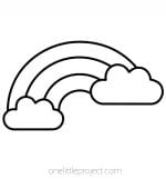 Rainbow Template | FREE Printable Rainbow Outlines