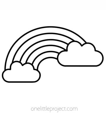 Rainbow Template | FREE Printable Rainbow Outlines