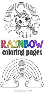 Rainbow Coloring Pages | FREE Printable Rainbow Coloring Sheets