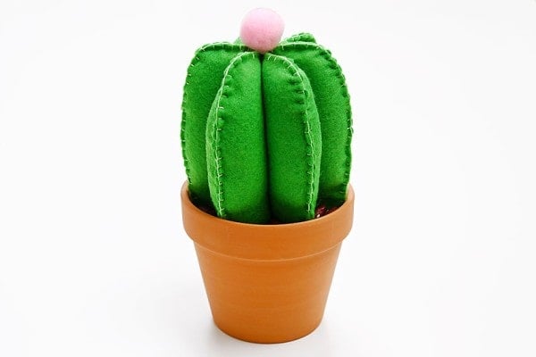 Felt Cactus Pattern | Free DIY Felt Cactus Template