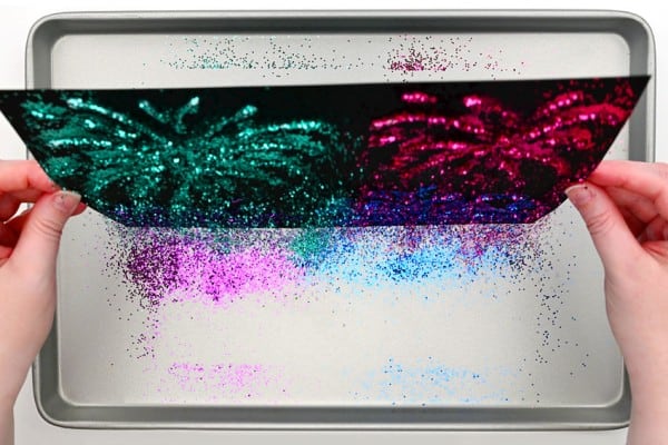 Glitter Fireworks Craft | Easy Glitter Firework Art for Kids