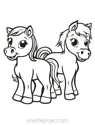 Horse Coloring Pages | FREE Printable Horse Coloring Sheets