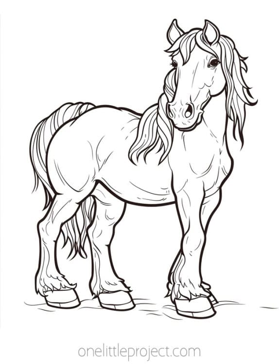 Horse Coloring Pages | FREE Printable Horse Coloring Sheets