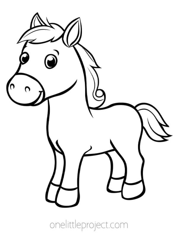 Horse Coloring Pages | FREE Printable Horse Coloring Sheets