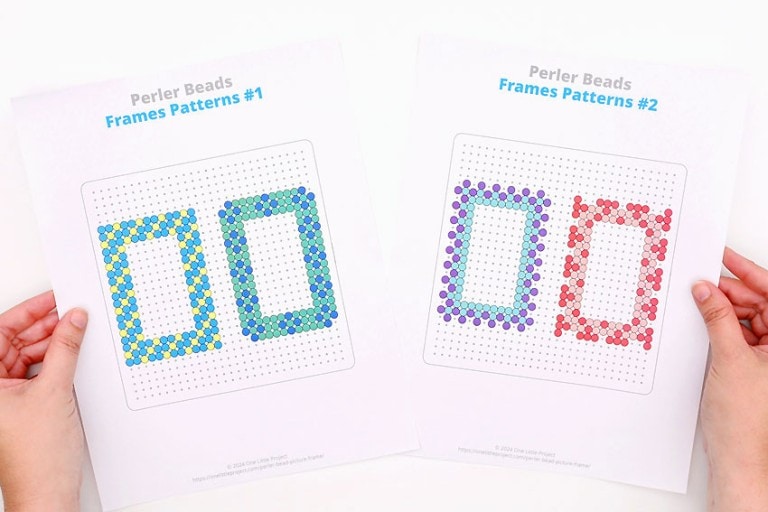 Perler Bead Picture Frame | Easy Perler Bead Frames Pattern