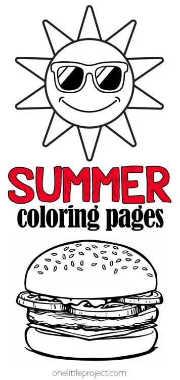 Summer Coloring Pages | FREE Printable Summer Coloring Sheets